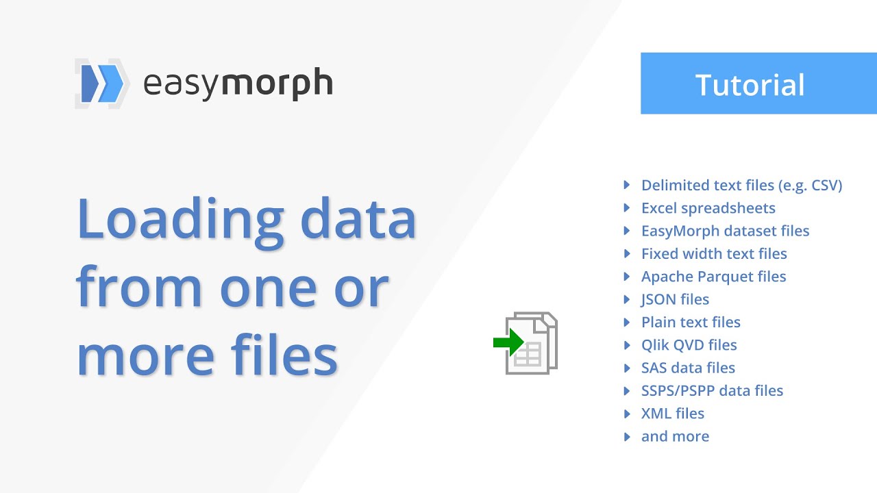 Loading data from one or more files in EasyMorph