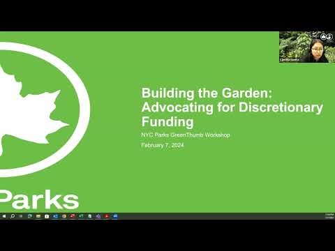 Building the Garden: Advocating for Discretionary Funding