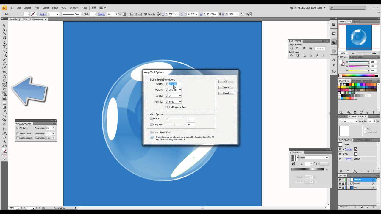 How to Create Realistic, Vector Bubbles - Screencast