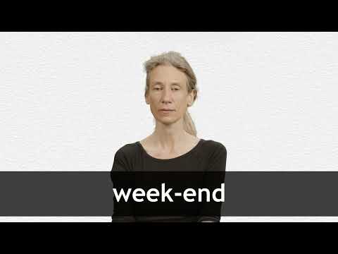 How to pronounce WEEK-END in French