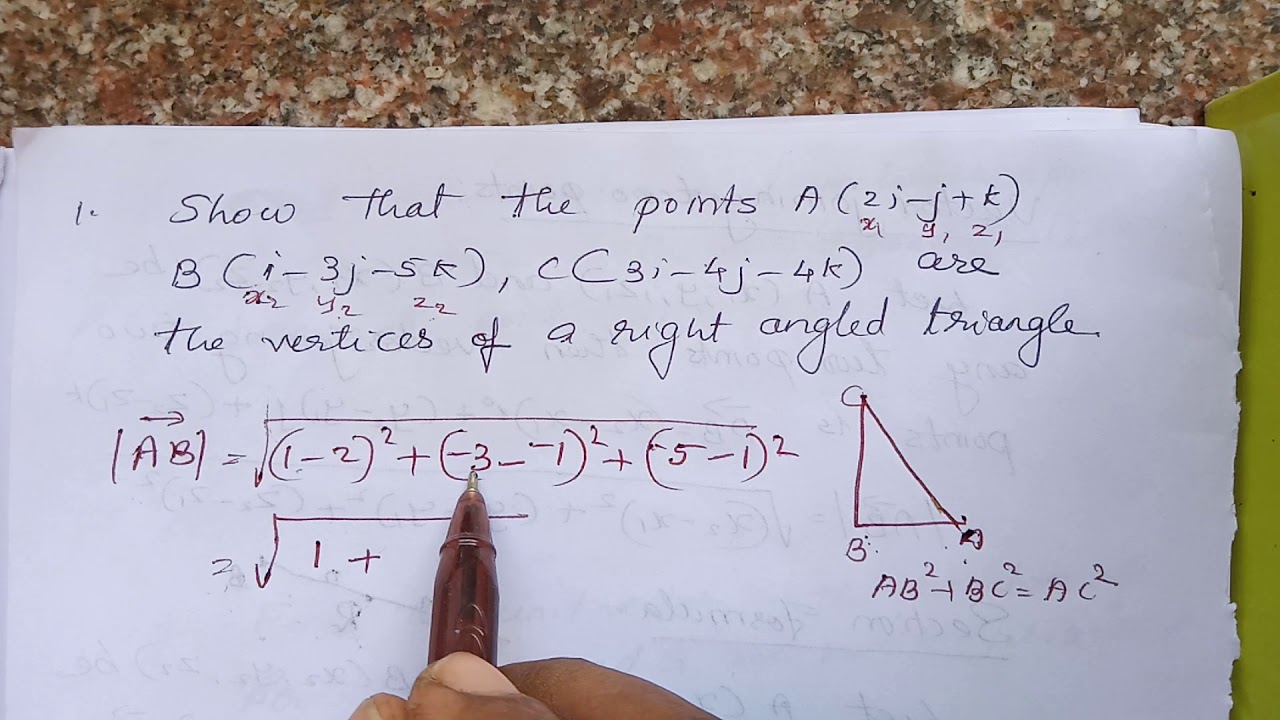 vectors plus two maths vector joining two points and section formula important question