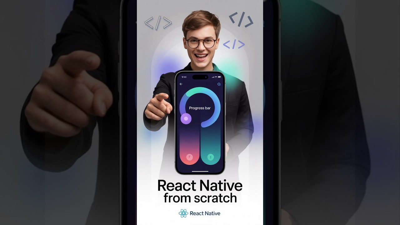 React Native Circular Progress Bar from Scratch | Easy & Fast  #uidesignlearning #javascript #tech
