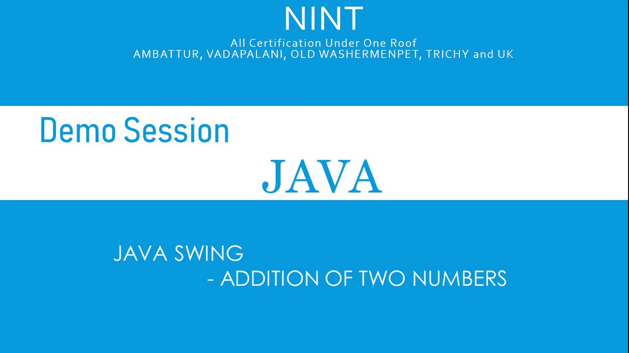 NINT-Java Swing