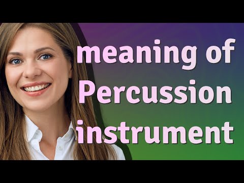 Percussion instrument | meaning of Percussion instrument