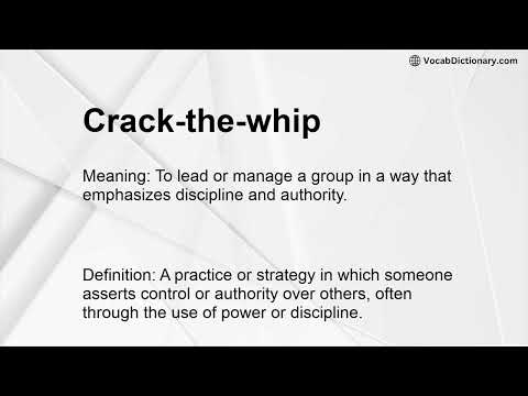 Crack-the-whip Meaning