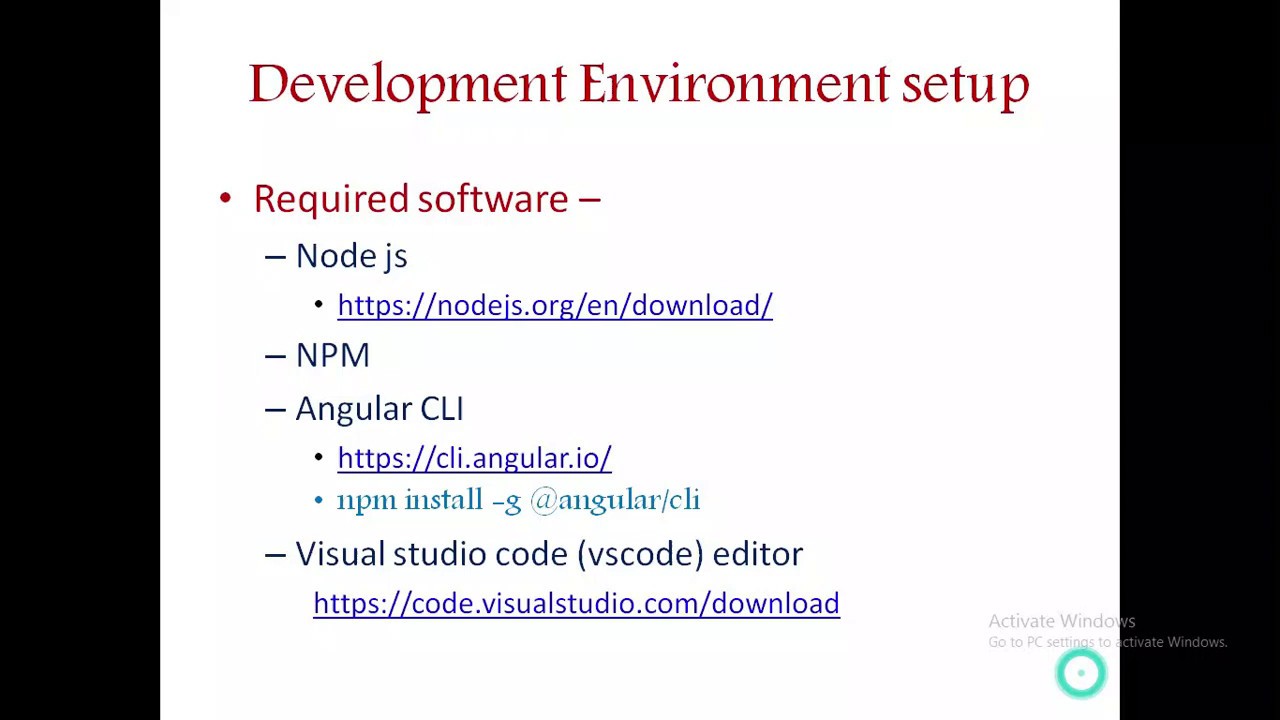 6.Angular development environment setup