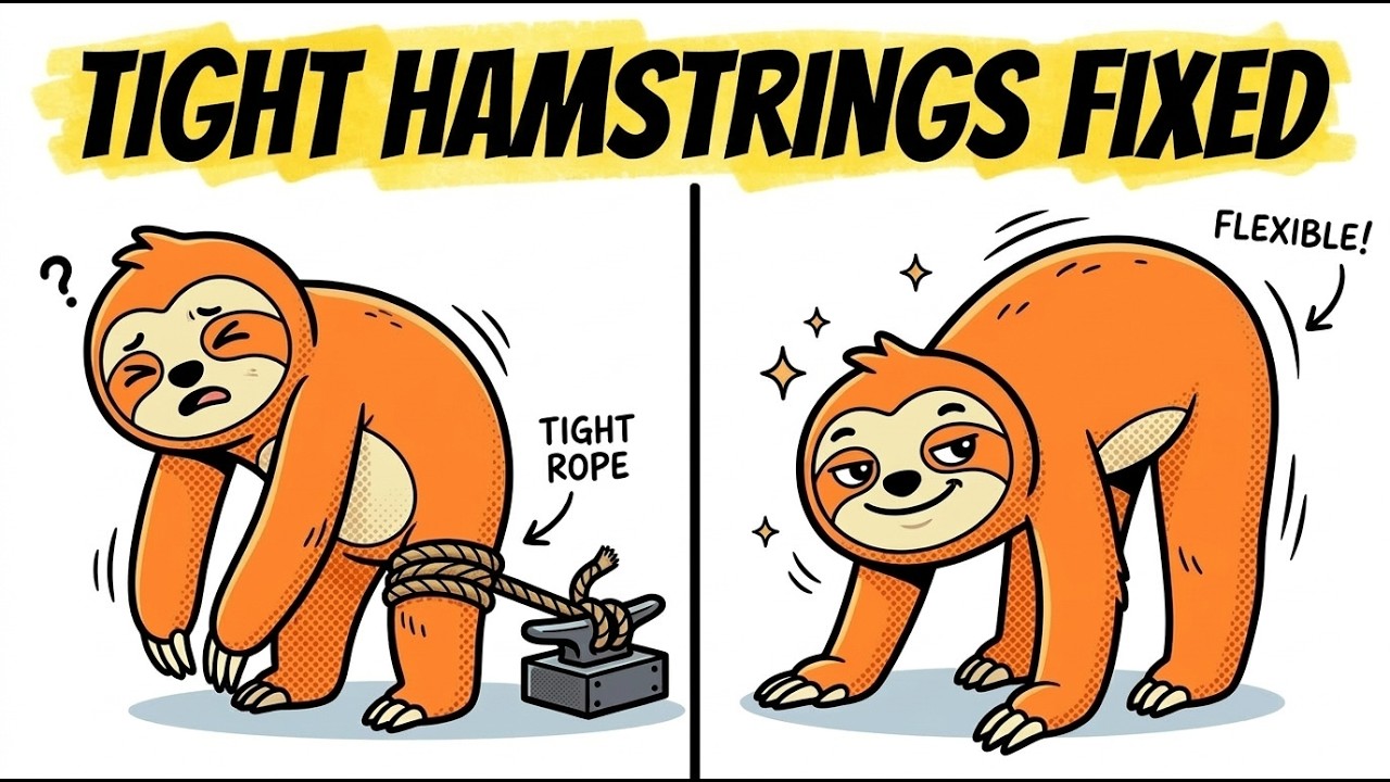 Tight Hamstrings Fixed Fast: 3 Lazy-Smart Moves That Actually Work | Fit Sloth