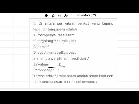 Di antara pernyataan berikut, yang kurang tepat tantang asam adalah ...