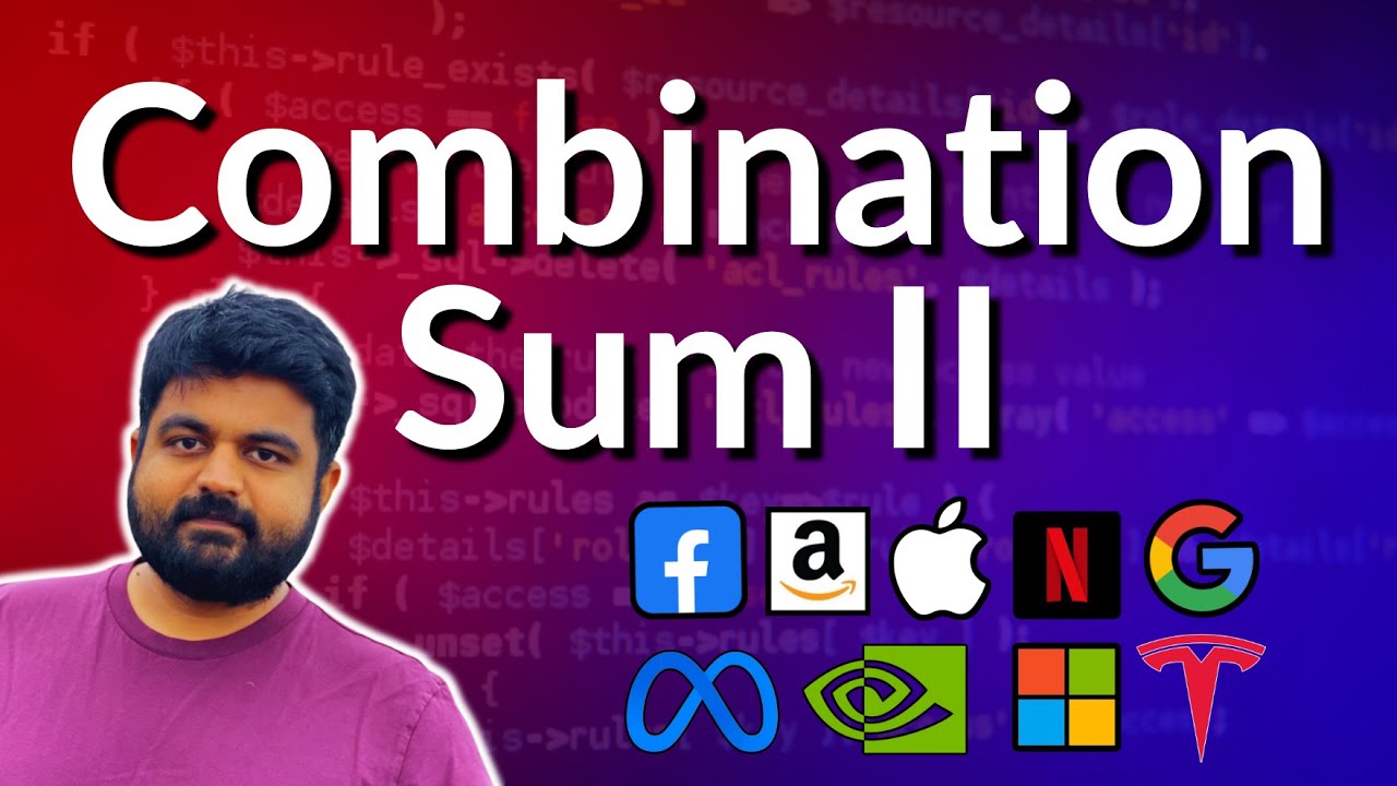 Combination Sum II: 40 - meta interview question