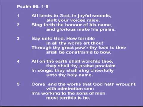 Psalm 66 – Psalm singing from Scottish Metrical Psalter | Scottish ...