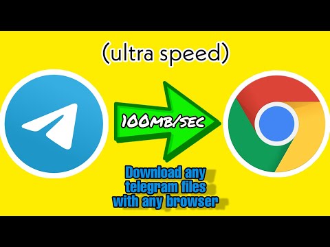 Download files in telegram using browsers. Ultra fast download 100% working.
