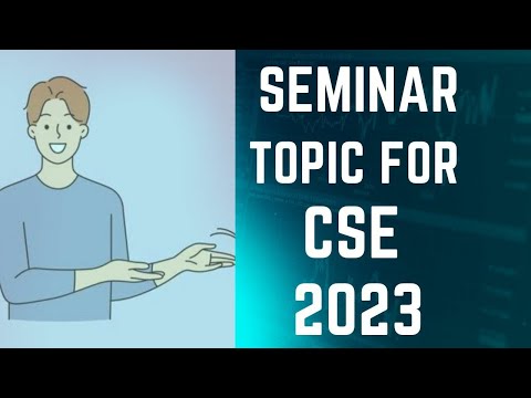 Popular seminar topics for CSE Students||2023