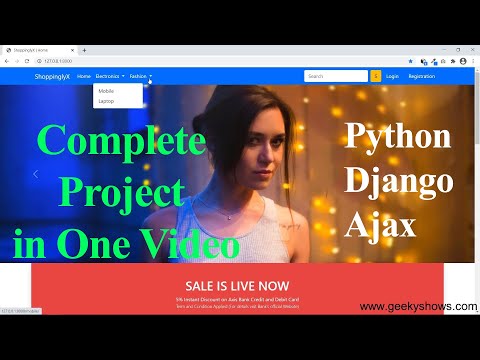 Learn ShoppinglyX E Commerce Shopping Website Complete Django Project Hindi - Mind Luster