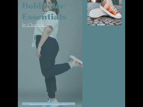 Soft & Stylish: Women's Peach Fuzz Blue High Tops - Trendy Sneakers #Style #Fashion #HighTops