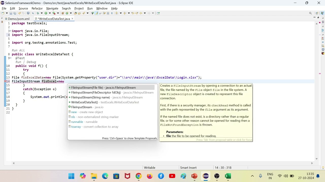 How to Write Data in Excel File in Selenium Java using Apache POI
