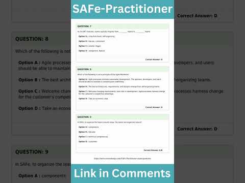 SAFe-Practitioner PDF Dumps | SAFe Practitioner (SP) 6.0