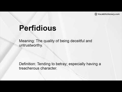 Perfidious Meaning