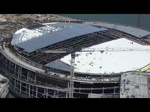 TOPPING OFF: Final beam raised at San Francisco's Chase Center -- future home of the Golden State Wa