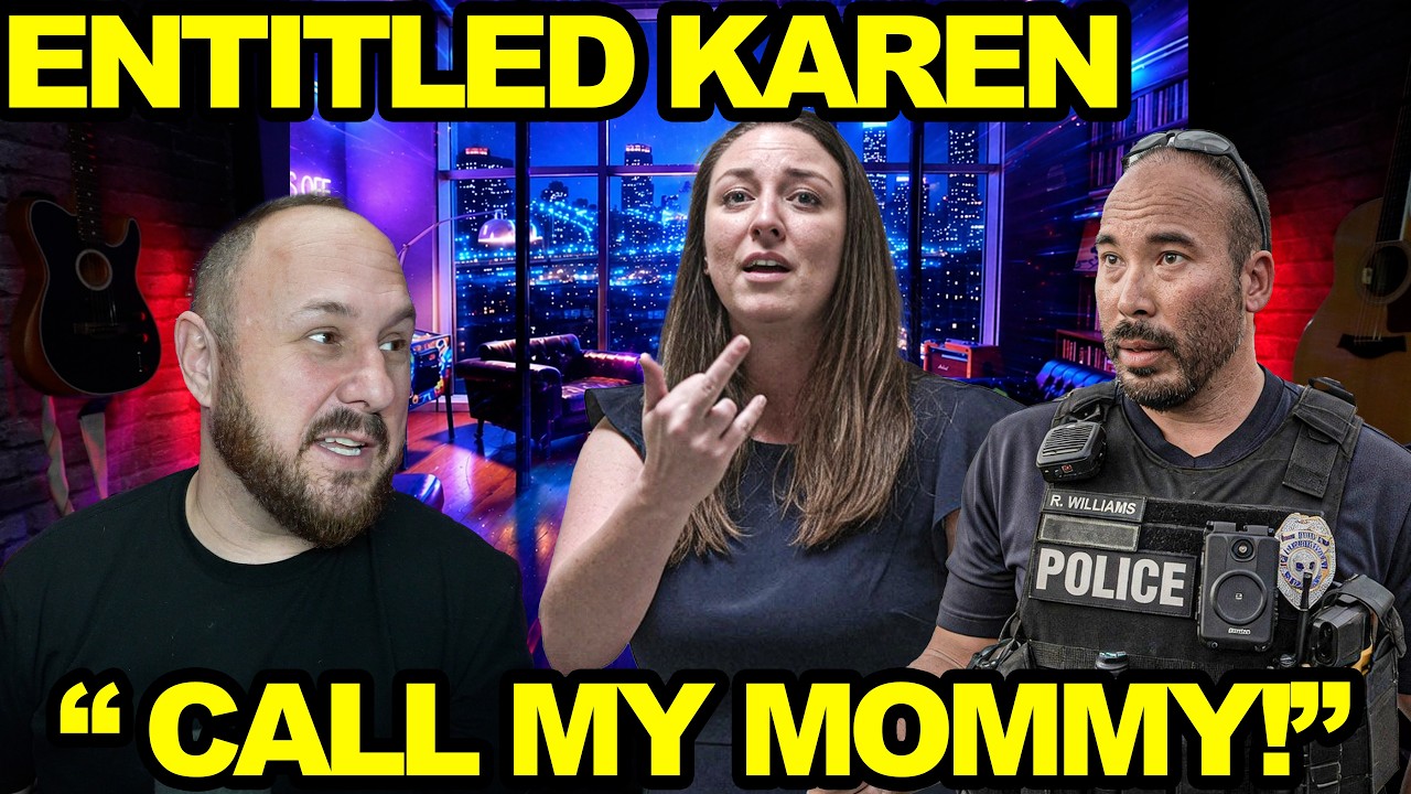 Entitled Karen Stomps On Cops Foot And Wants Them To Call Her Mommy - BODYCAM