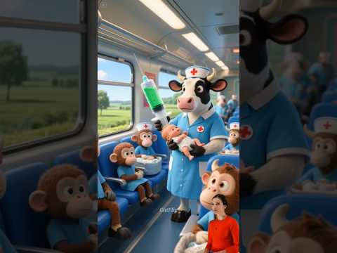 ❤️ Evolution of Baby: Crying baby in train with  Cow nurse 🥰 CatFlix ✅ #cat​ #cute​ #love​ #shorts​