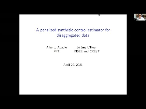 Alberto Abadie: A Penalized Synthetic Control Estimator for Disaggregated Data