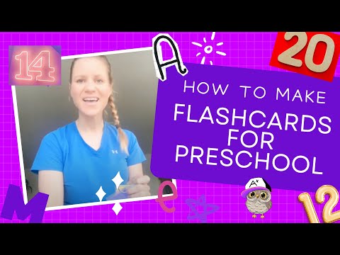 How to Make Flashcards for Preschool