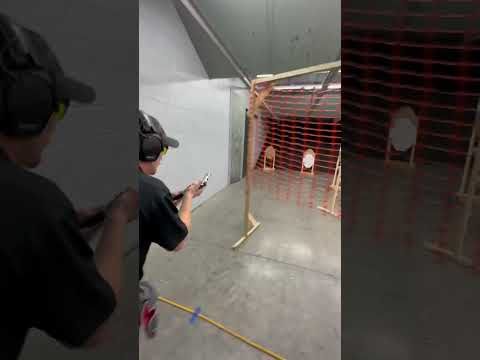 A fun stage from our indoor match at Sportsmans Rod & Gun