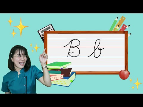 Learning Cursive Writing: Letter Bb