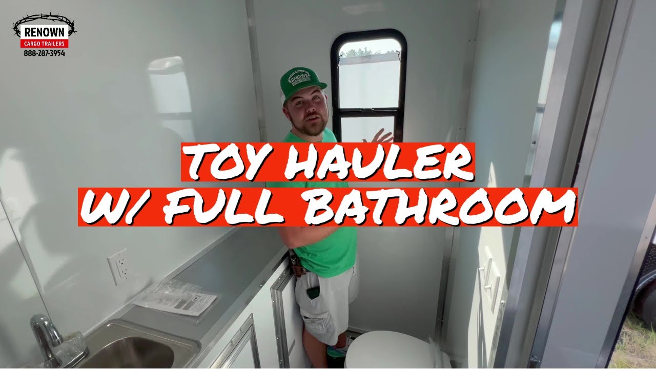 Toy Hauler with Bathroom DECKED OUT Enclosed Cargo Trailer