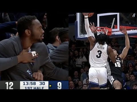 Oh My 😮 - Villanova's Brandon Slater Poster Dunk vs Providence