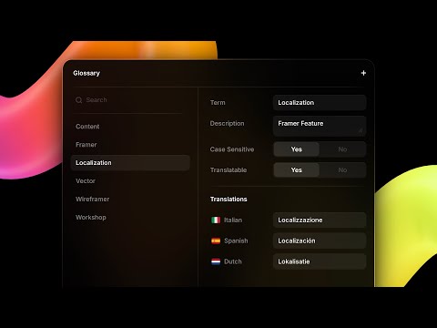 Localization Glossary