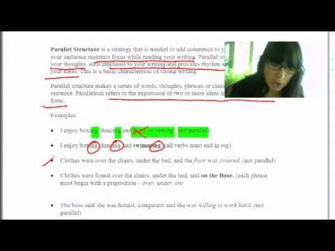 v14 The Importance of Parallel Structure in Your Writing