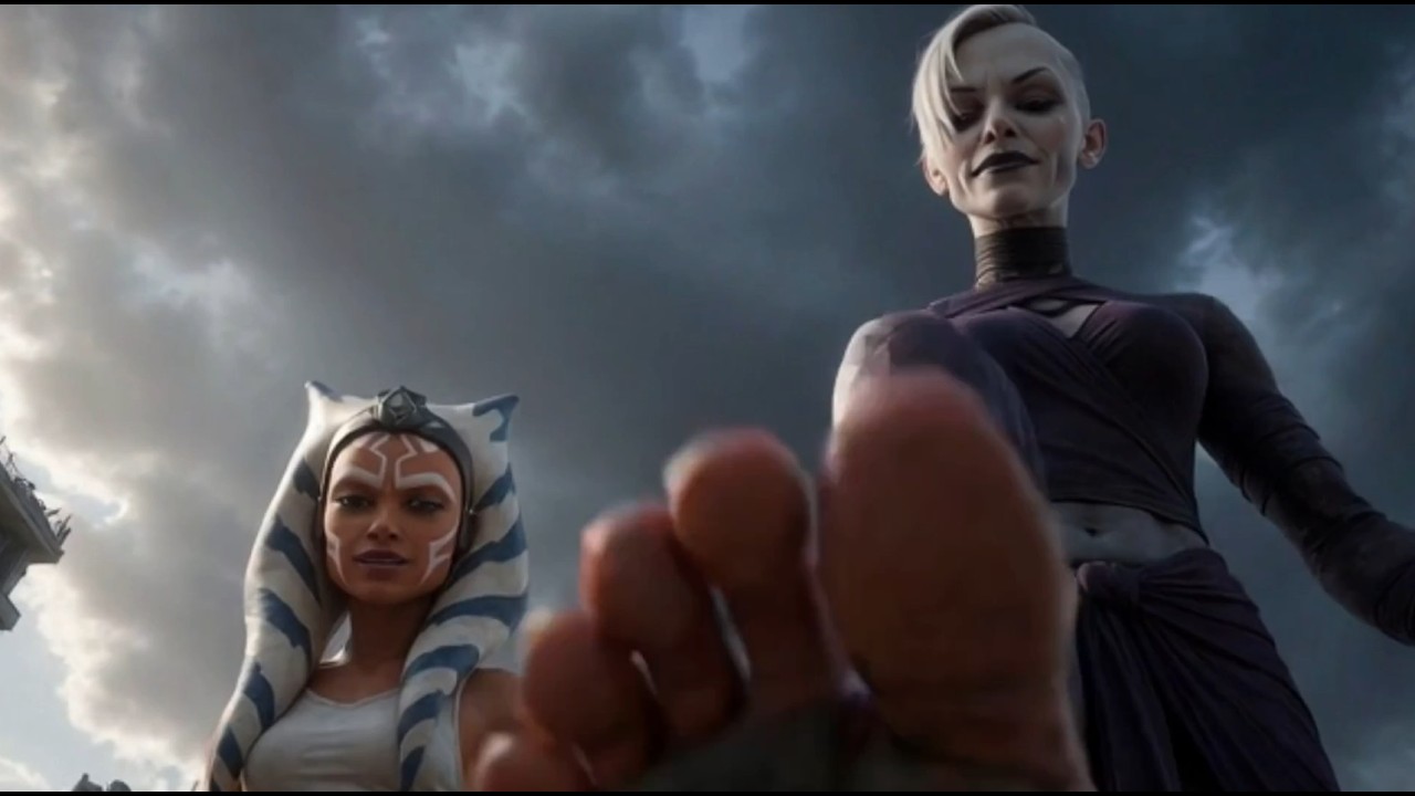 Giantess Ahsoka and Ventress - AI Test