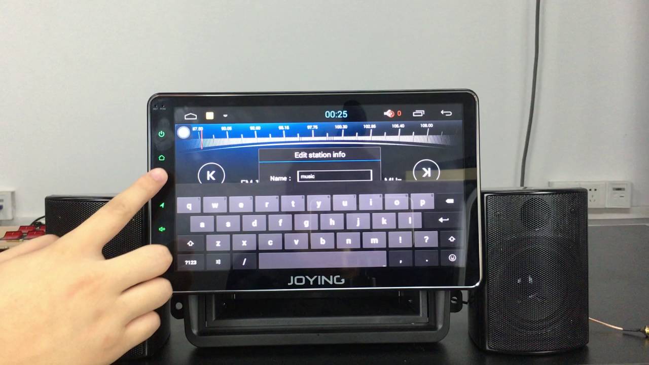 Joying new android single din car head unit  test radio