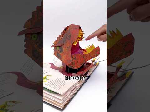 Dinosaur Adventures, A 3D Pop-Up Journey 😍 #animals #books #education #popupbooks #3d #3dart