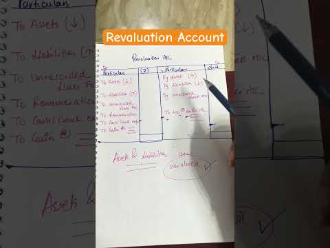 #TRICK to Learn Revaluation Account | What is Revaluation Account? | #Shortcut