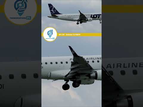 Arrival of the plane SP-LDI, Embraer E170STD - LOT - Warsaw Airport (EPWA) - (shorts)