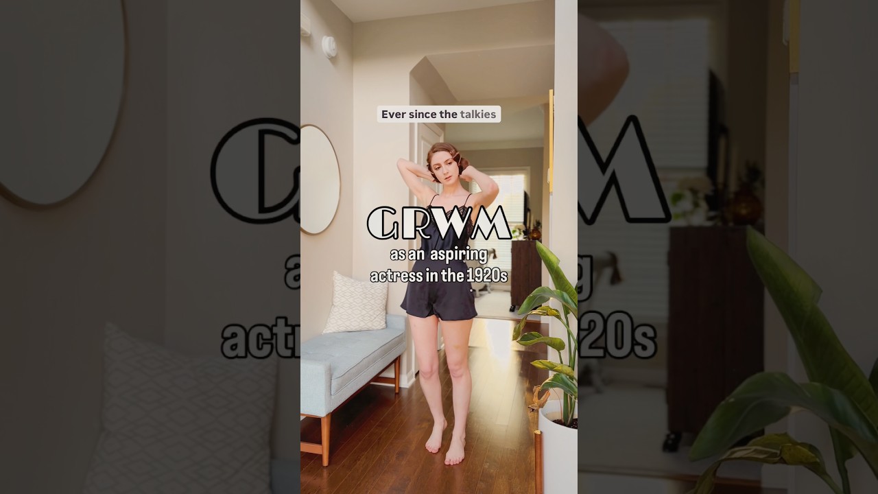 1920s GRWM for a night at the cinema 📽️ #1920s #vintagefashion #vintagestyle #jazzage #grwmoutfit