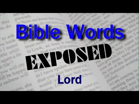 Lord (Bible Words Exposed series)