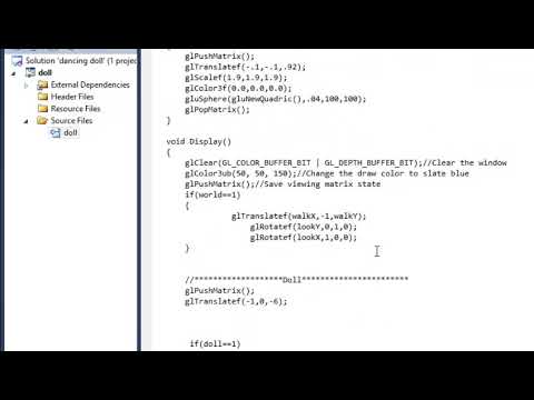 Doll - OpenGL Glut Programming Demo