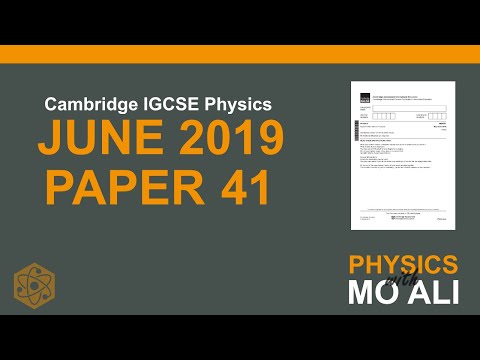IGCSE Physics June 2019 Paper 4 Variant 1