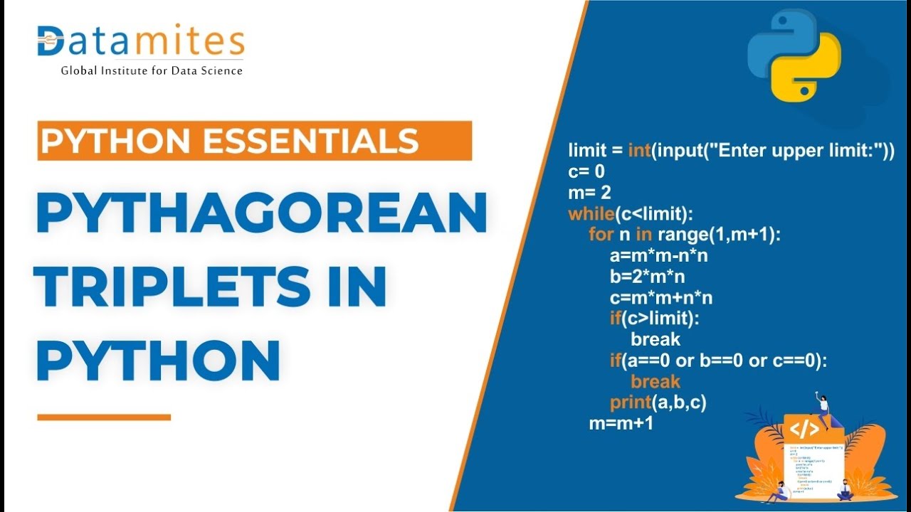 Pythagorean Triplet program using Python | Python Tutorial
