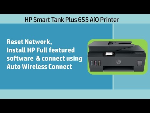 HP Smart Tank 500|651|655 printer: Download & Install Software & connect using Auto Wireless Connect