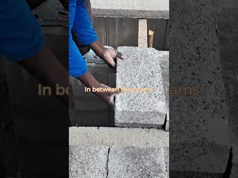 A suspended beam & block slab #precast #construction #architecture #realestate #house #slab