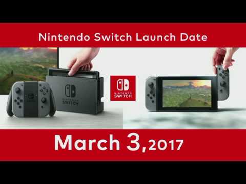 Nintendo Switch - Release Date and Price March 3RD 2017