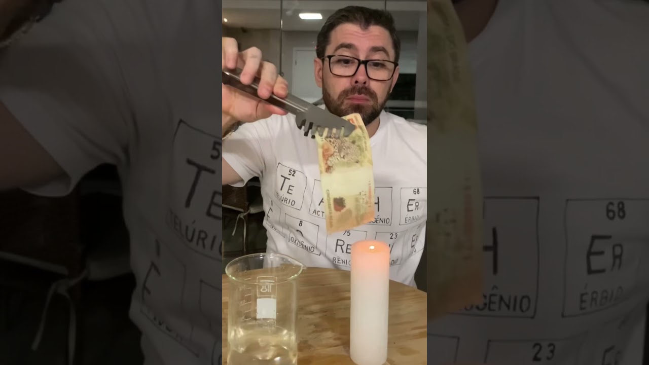 Fogo que não queima!! A Quimica explica #shorts