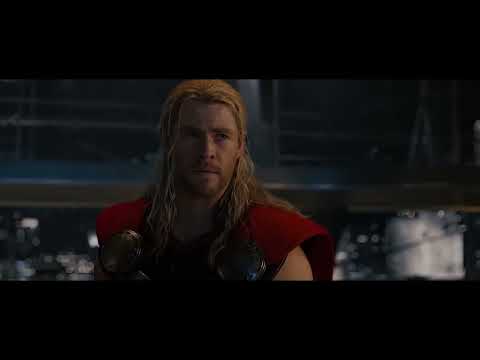 Vision Lifts Thor's Hammer Scene - Avengers: Age of Ultron - Movie Clip HD