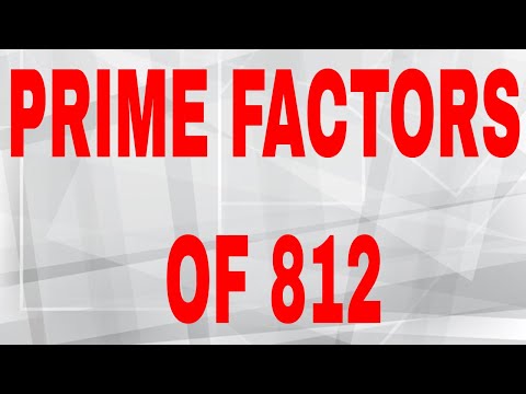 Prime factors of 812|Prime Factorization