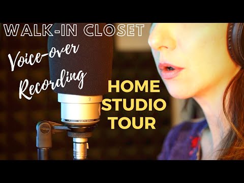 Walk in Closet Home Studio Tour | Voice Over Recording Studio with Source Connect | Noelle The First