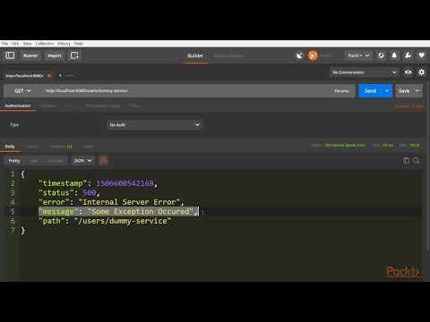 Learn Microservices and Cloud Native Applications with Spring 5 0 Exception Handling | packtpub ...